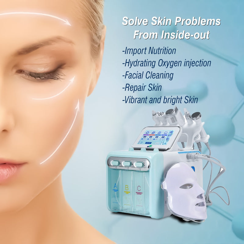 Beauty Machine Hydrogen & Oxygen 7 in 1 Hydra facial – Albasel cosmetics