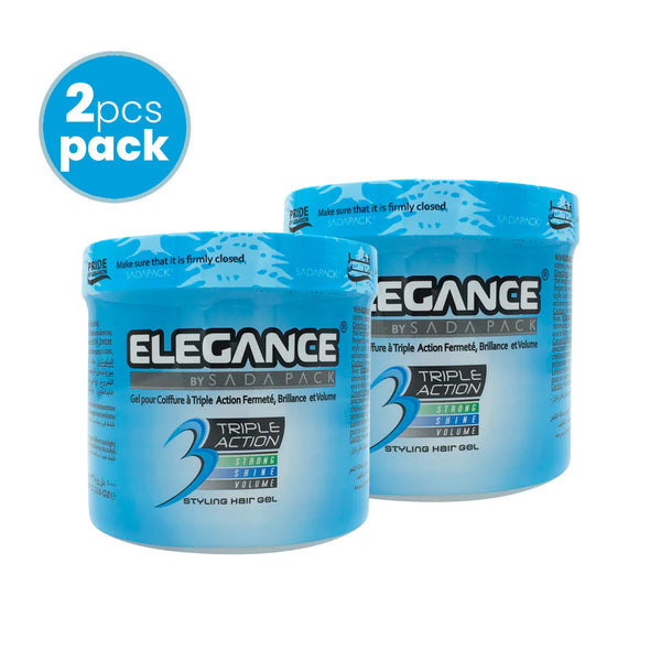 Elegance Triple Action Styling Hair Gel (2-Piece Package) – Albasel ...