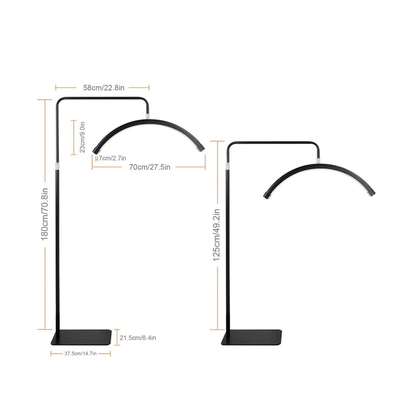 Half Moon shape LED Light Stand – Albasel cosmetics
