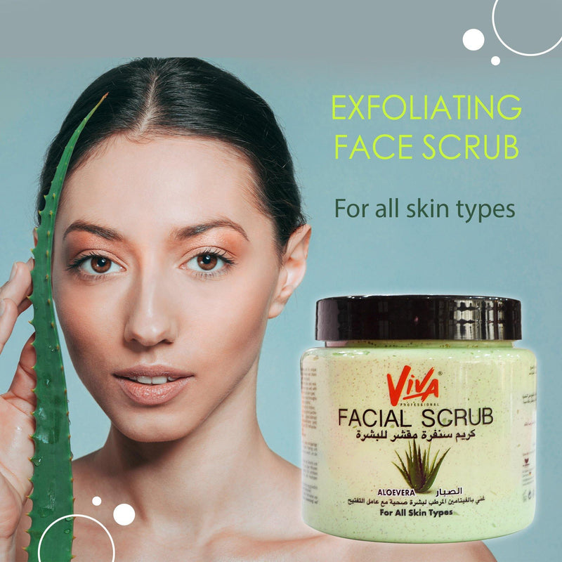 Viva Facial Scrub Aloe Vera for All Types Skin in UAE | Al Basel – Albasel cosmetics